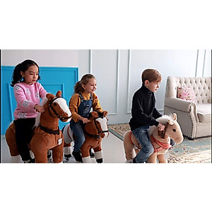 Ufree Horse Best Birthday Gift for Boys, Action Horse Toy, Rocking Horse with Wheels Giddy up Ride on for Kids Aged 3 to 6 Years Old, Amazing Birthday Surprise.