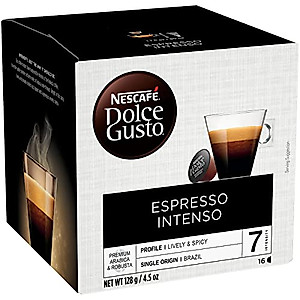 Nescafe Dolce Gusto Coffee Pods, Espresso Intenso, 16 Count (Pack of 3)