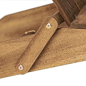 Christopher Knight Home Hanlee Folding Wood Adirondack Chair, Natural Stained Twin