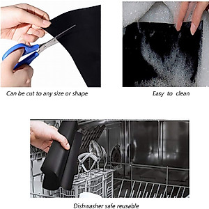 Large Oven Liners，5 PACK Heavy Duty Teflon Oven Liners,BBQ Grill Mats for Bottom of Oven for Gas, Electric and Fan Assisted Ovens，Baking Mat, Oven Protector Sheets，Reusable