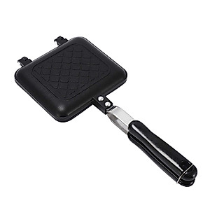 Double-Sided Frying Pan, Sandwich Maker, Double-Coated Non-Stick Grilled Sandwich and Panini Maker, Waffle Pancake Snack Griddle Pan Kitchen Tortillas Sandwich Maker