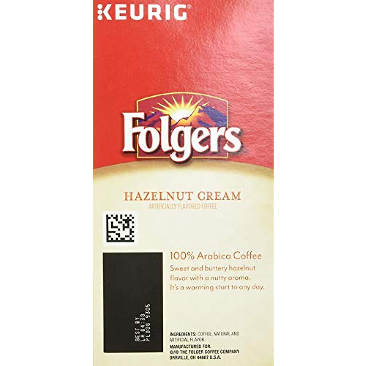 Hazelnut Cream K-cup for Keurig Brewers, 24-count, 24 Count