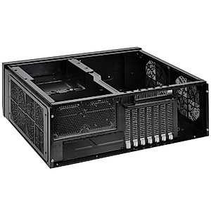 SilverStone Technology GD09 Home Theater PC (HTPC) Computer Case with Faux Aluminum Design for ATX/Micro-ATX Motherboards, SST-GD09B