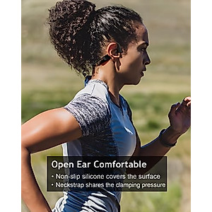 LOBKIN Bone Conduction Headphones Bluetooth 5.3 - Wireless Open Ear Headphones Built-in Mic & 32GB Memory MP3 Player, IP68 Waterproof Ultralight Sport Headphones for Swimming Running