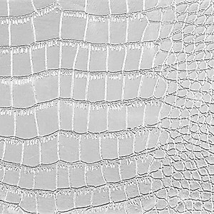 Convenience Concepts Vanity, Gold Coast Desk, Silver Faux Croc/Silver/Mirror