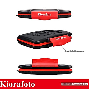 Water-Resistant Memory Card Case + 120 Count Card Labels: Camera Memory Card Holder with Memory Card Labels for 12 SD Cards & 12 Micro SD Cards