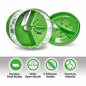 Vegetable Chopper - 11 in 1 Pro Mandoline Slicer - Onion Chopper, Cheese Grater, Food Slicer- Spiralizer Included - Enlarged Storage Container with Lids - Easy and Efficient Cutting Tool for Busy Cook