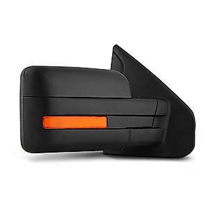 ACANII - Power Heat LED Signal Puddle View Mirror Passenger Side Original Style For 2007-2014 Ford F150 PickUp Right