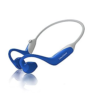 CelsusSound Bone Conduction Headphones with Noise-Canceling MIC, Bluetooth Waterproof Sport Headphone, Open Ear Stereo Headphones up to 10H of Music and Calls, Wireless Headset for Running and Workout