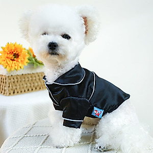 Dog Pajamas Soft Silk Shirts Loungewear Comfortable Breathable Puppy Pajamas Pet Clothes French Bulldog Yorkie Shih Tzu Pjs Outfit