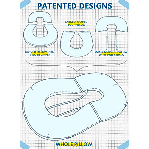 INSEN Reading Pillow, Back Pillow for Sitting in Bed for Reading, Nurse & Relax, Reading Pillow for Adults, Moms & Kids, Sit Up Pillow for Bed