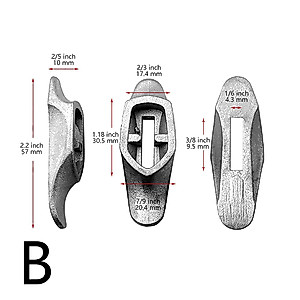 Tong Gu 1 pair(A+B) Stainless Steel Knife Finger Guard Bolster Pommel DIY Handle Tool for Knives Making