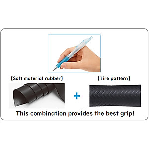 Pilot Japan Pilot Acroball T Series Retractable Ballpoint Pen 0.5mm Black Ink 5 Body Colors Set BAB-15EFT With Kanji LOVE Sticker, 0.44 x 5.61 2.22 in