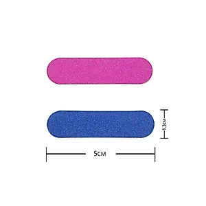 XIDAJIE 100pcs Colorful Mini Nail Files Bulk, Disposable Double Sided Emery Boards Nail Art Tool Manicure Pedicure Tools for Home Salon Use