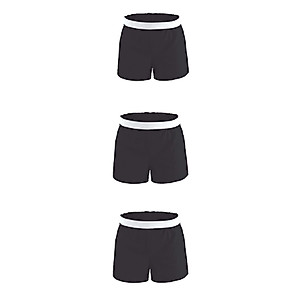 Soffe Girls' Authentic Cheer Short 3 Count (pack of 1)