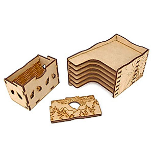 TowerRex Board Game Organizer for Cascadia board game box, Cascadia board game organizer, Cascadia board game components storage insert accessory
