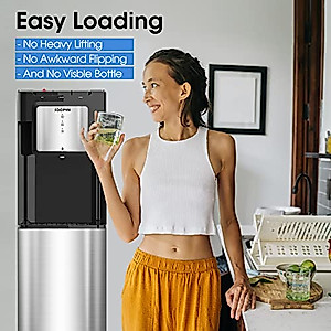 SOOPYK Bottom Loading Water Dispenser for 5 Gallon Bottle - Self Cleaning - 3 Temperature Settings - Child Safety Lock