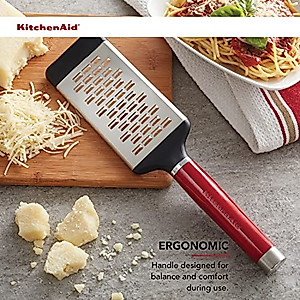 KitchenAid Gourmet Etched Medium Grater, One Size, Red