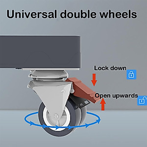 Washing Machine Stand Mini Fridge Stand Height Adjustable Washer and Dryer Pedestal Universal Stand Base with 4 Strong Heavy Duty Feet for Washing Machine Laundry and Refrigerator (Gray)