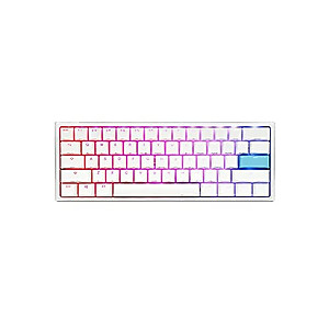 Ducky One 2 Mini Pure White - RGB LED 60% Double Shot PBT Mechanical Keyboard (Cherry MX Brown)