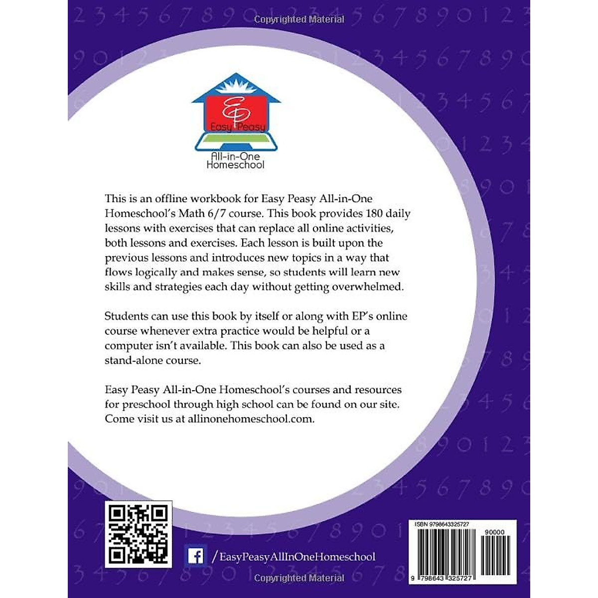 EP Math 6/7 Workbook: Part of the Easy Peasy All-in-One Homeschool