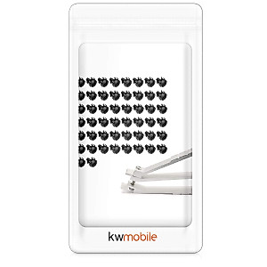 kwmobile 50 Pack M6 Cage Nuts, Bolts and Washers Kit - Cage Nuts Set With Tool for Installation Extraction - For Patch Panel Rack Mount - Black