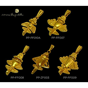 Across The Puddle, Ancient Golden Jet-9 Pendant Necklace | 24k GP Golden Flyer | Pre-Columbian Quimbaya Airplane Jet | Ancient Aircraft | Ancient Astronauts | Original Golden Jets Collection