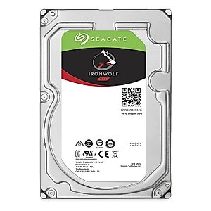 Seagate IronWolf 6TB NAS Internal Hard Drive HDD – CMR 3.5 Inch SATA 6Gb/s 5600 RPM 256MB Cache for RAID Network Attached Storage – Frustration Free Packaging (ST6000VN001)