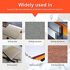 Overlord Punching Masonry Drill Bits Set for Tile, Brick, Cement, Concrete, Glass, Plastic, Cinder Block, Wood, Metal etc,Chrome Plated with Industrial Strength Carbide Tips (10 Pack) by Fryic