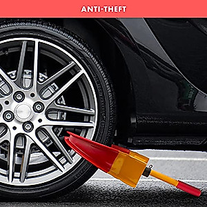 VaygWay Tire Clamp Universal Wheel Lock- Heavy Duty Security Metal Boot Stabilizer Anti Theft Wheel Chock Lock Car Trailer Wheel-Security Travel Locking Claw Auto- for Car Van Golf Cart SUV