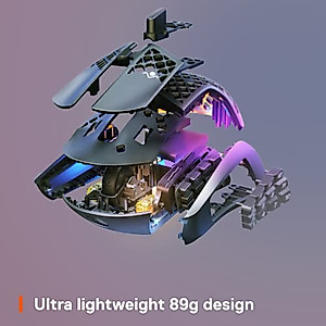 SteelSeries Aerox 9 Wireless – Ultra-Lightweight Wireless Gaming Mouse – 18000 CPI – TrueMove Air Optical Sensor - Water Resistant– 180 Hour Battery – 18 Programmable Buttons