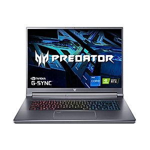 Acer Predator Triton 500 SE Gaming/Creator Laptop | 12th Gen Intel i7-12700H | GeForce RTX 3070 Ti | 16" WQXGA 240Hz G-SYNC Display | 16GB LPDDR5 | 1TB Gen 4x4 SSD | Killer Wi-Fi 6E | PT516-52s-73YD