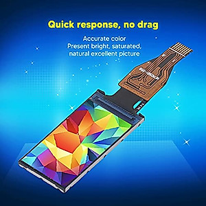 0.96in IPS Display Module, ST7735S Drive High Light Transmittance Small Power Consumption TFT IPS Display Module Thin 4Pcs for Controller Board