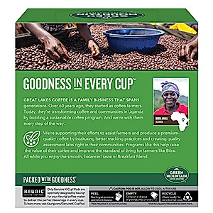Green Mountain Coffee Roasters Breakfast Blend Keurig Single-Serve K-Cup Pods, Light Roast Coffee, 32 Count