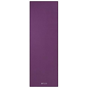 Gaiam Essentials Premium Yoga Mat with Yoga Mat Carrier Sling, Purple, 72 InchL x 24 InchW x 1/4 Inch Thick
