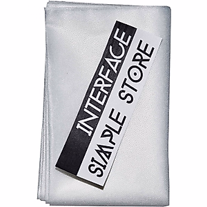 Fusible White LIGHTWEIGHT to Medium Interfacing. Stabilizer Prevents Sagging in Unstable Fabric. Fuses to The Back of The Fabric Using Heat. Non-woven, Iron-on interface. 1 Yard x 60”. By Simple Store
