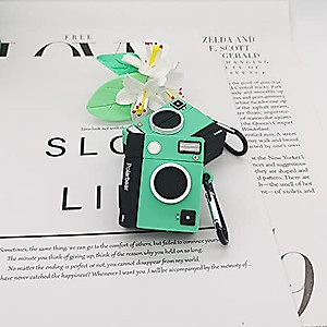 Dehoko Compatible with AirPods 1st 2nd Generation Case Cover Camera, Kids Girls Boys Women Kawaii Funny Protective Silicone Cartoon 3D Cute Camera Design Cover for AirPods Case 1/2 Gen (Camera)