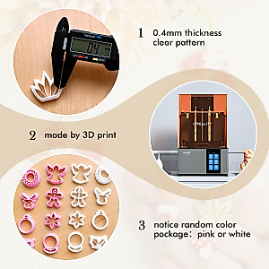 Keoker Christmas Clay Cutters, Christmas Polymer Clay Cutters for Earrings Making, 10 Shapes Christmas Clay Earrings Cutters, Reindeer Clay Cutters (Earrings Clay Cutters 1)