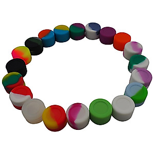 Gentcy Silicone 3ml Lots Silicone Container Box 18 colors 100pcs