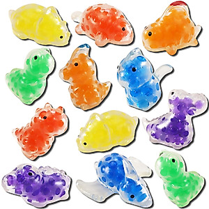 Ganowo 12PCS Sensory Fidget Dinosaur Toys, Stress Relief Tools Bundle for Fidget Pack Christmas Stocking Stuffers for Kid, Teens Sensory Party Favors, Teacher Must Haves, Prize Box, Goodie Bag Fillers