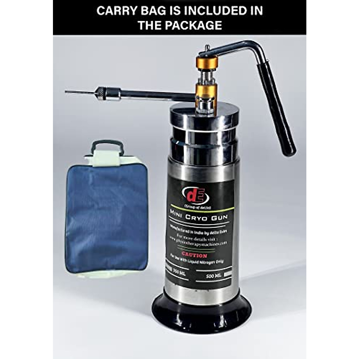 Mini Cryo Gun Liquid Nitrogen Spray Can for Dermatology, New Cryo 350 ML Capacity by Group Of Delta