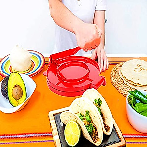 RBRSLALA 8 inch Tortilla Press Foldable Aluminum Tortilla Press Dough Press Baking Tools DIY Baking Tool Accessories