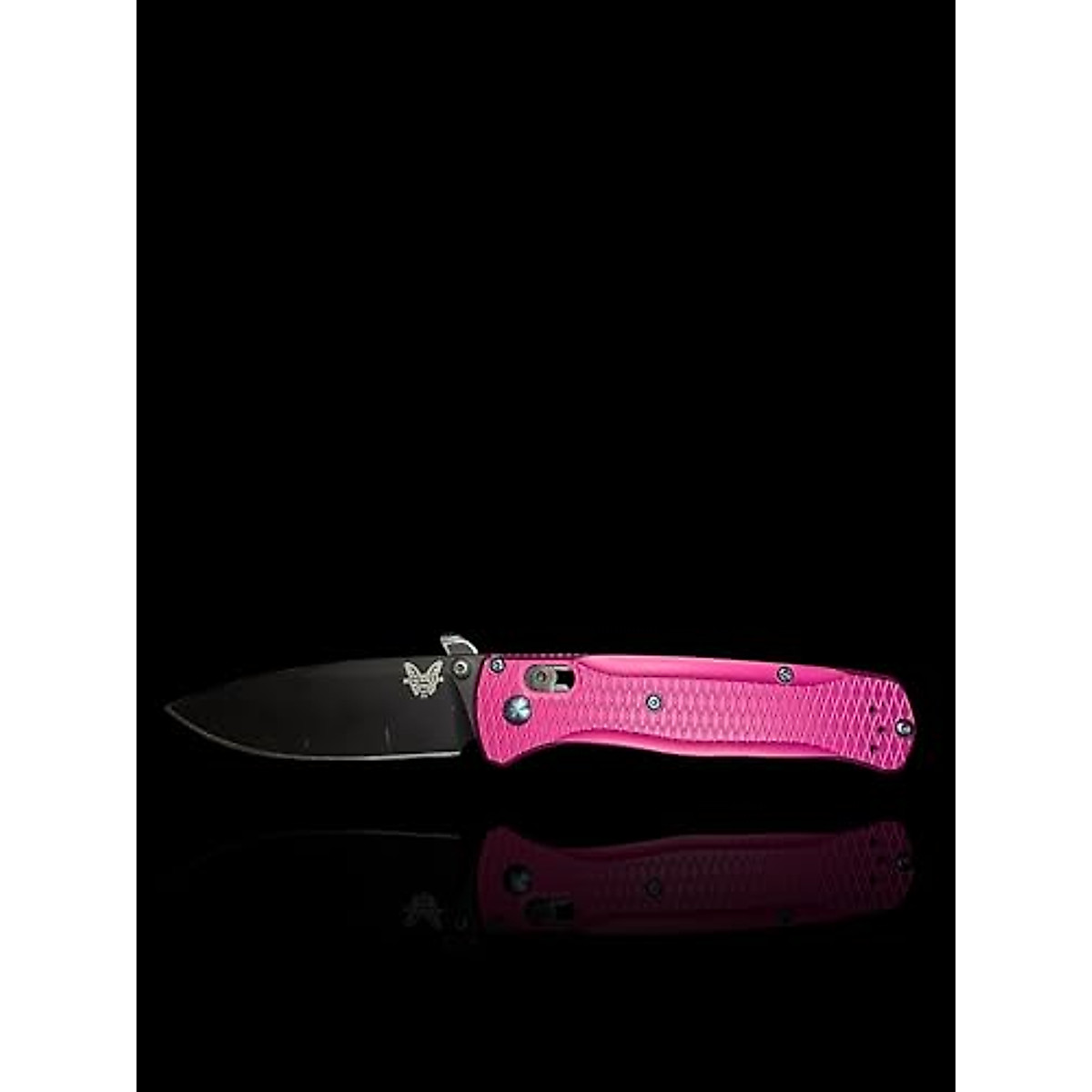 Hot Pink, Diamond, Billet Aluminum, Full Size Bugout, Scales, Gift for dad, Everyday Carry Knife Scales