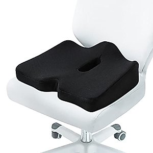 COTAZA Donut Cushion for Tailbone Pain, Office Chair Cushion for Butt, Hemorrhoid Pain Relief, Pressure Relief Seat Cushion for Hip Pain, Butt Pillow, Wheelchair, Black