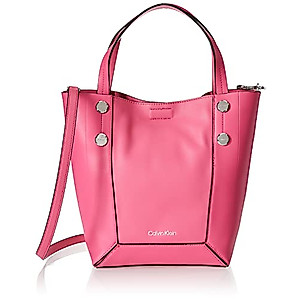 Calvin Klein Quinn North/South Mini Tote Crossbody, Pink Flambe