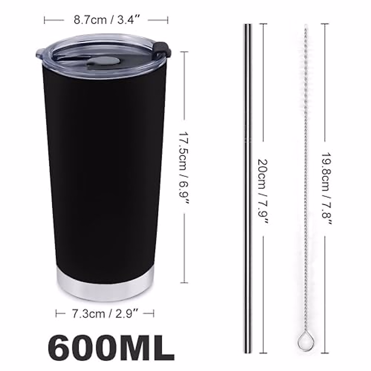 Barbados Flag Map 20 Oz Travel Coffee Mug with Lid Tumbler Drinking with Straw Brush Water Car Cup