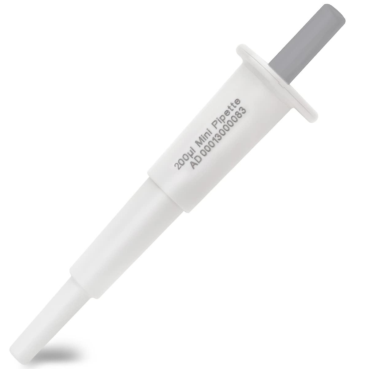 ONiLAB Mini Fixed Volume Pipette Manual Single Channel Pipettor, Laboratory Micro Pipette ，Micropipette Volume 200μl Gray