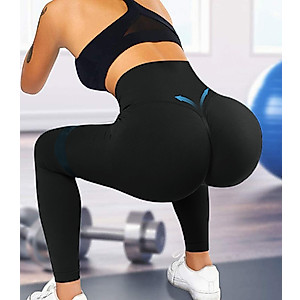 JGS1996 Hidden Scrunch Butt Lifting Leggings for Women Tummy Control High Waisted Workout Gym Seamless Impact Yoga Pants