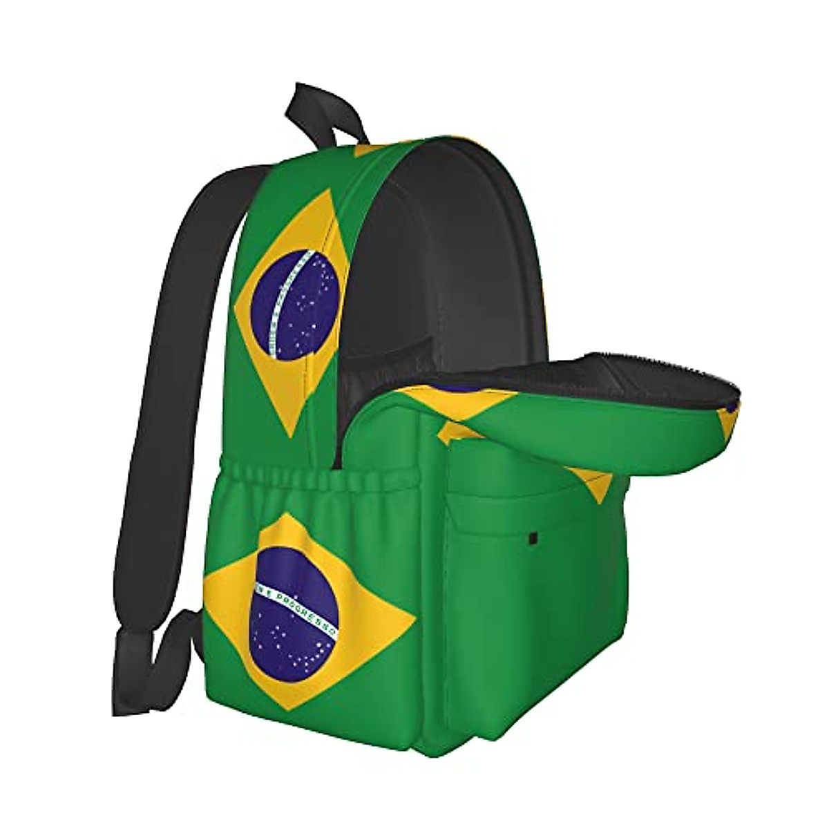 Lightweight Laptop Backpack Brazil Flag School Backpack Bookbags Schoolbag Casual Daypacks
