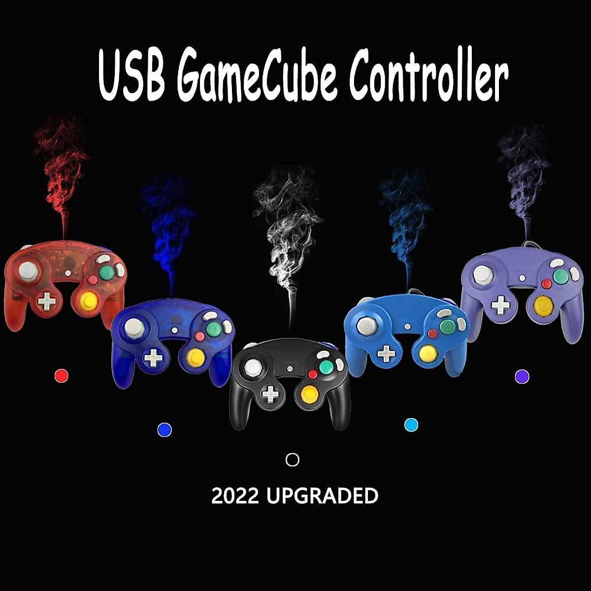 Reiso Classic NGC Wired USB Controller for Windows PC MAC (Purple)